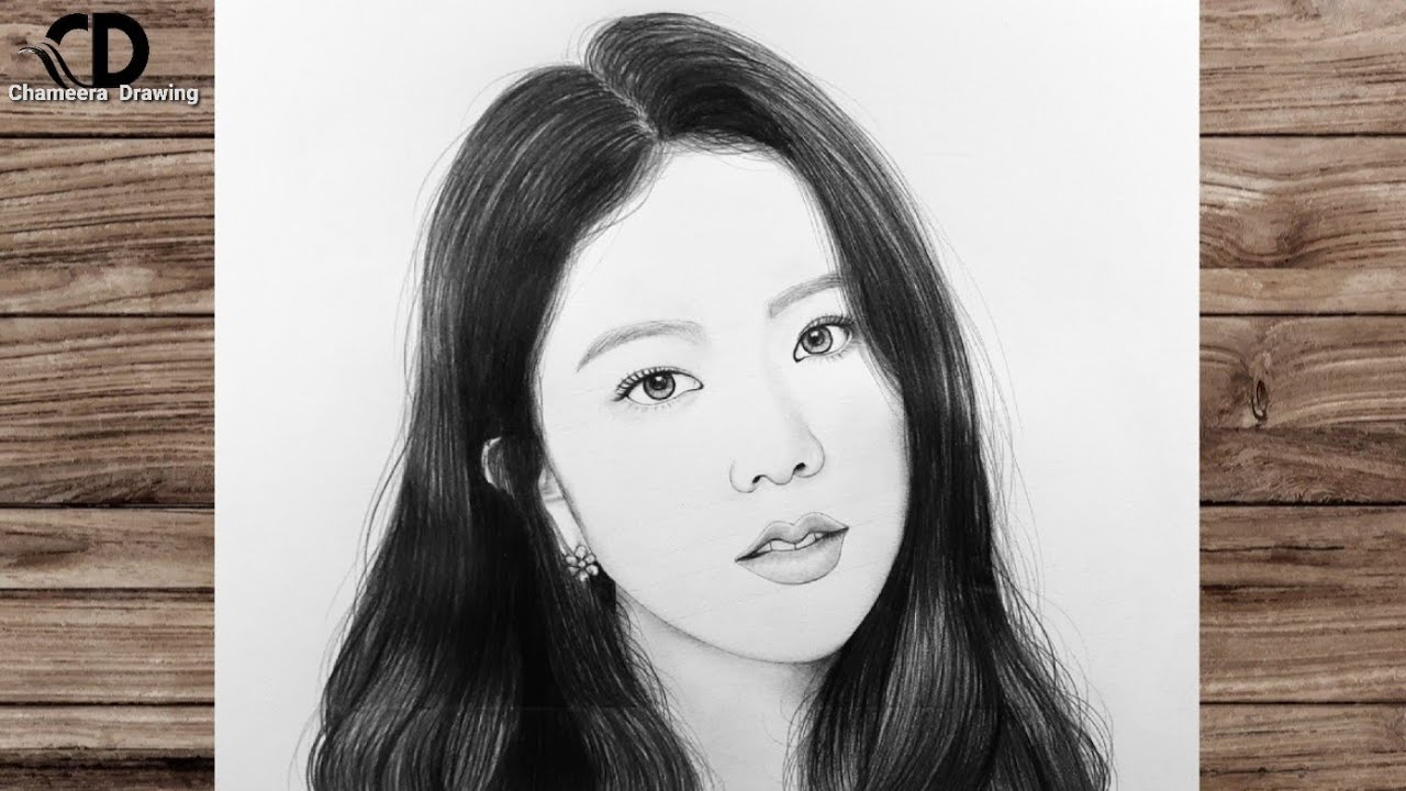 How to draw a girl "Jisso" Blackpink//step by step pencil drawing//Easy ...