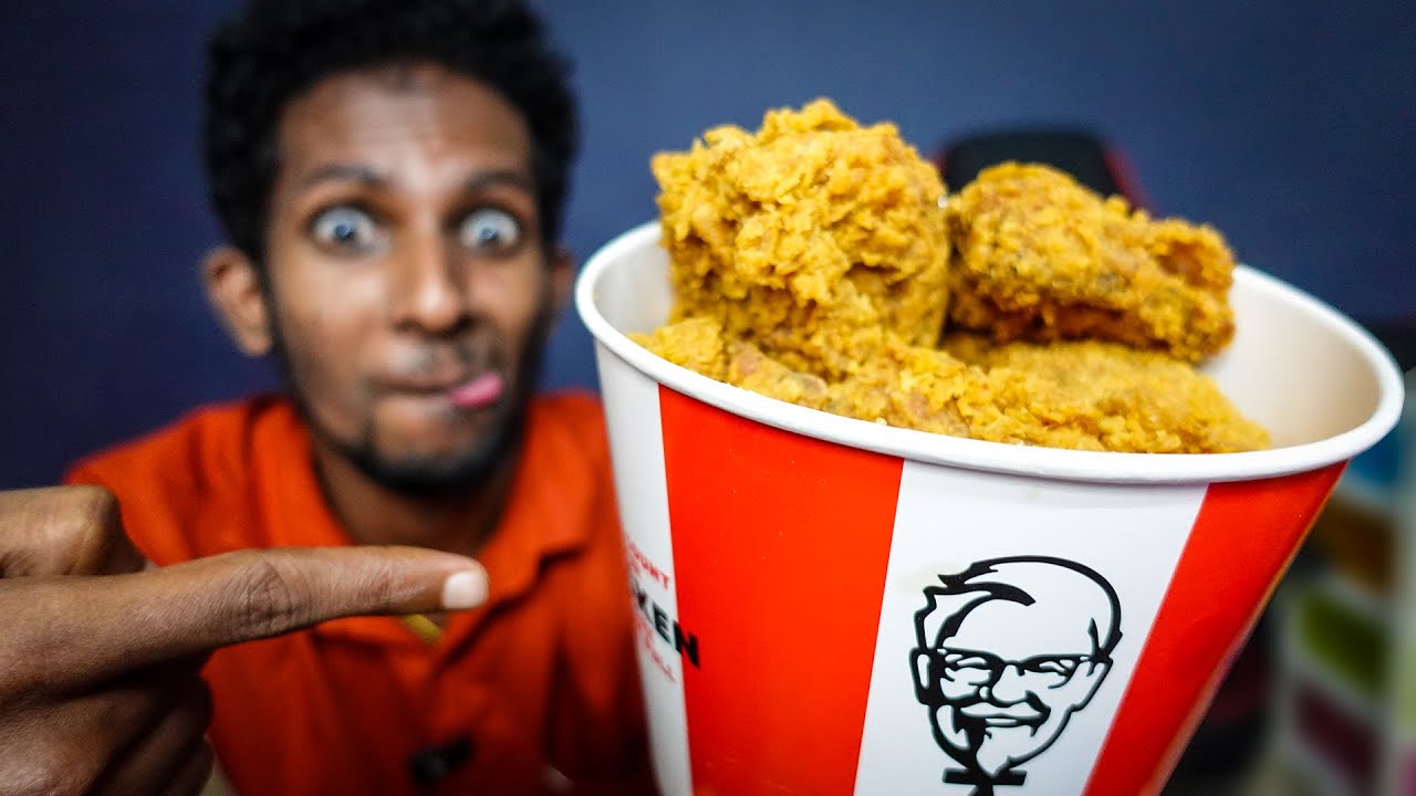 KFC Bucket Chicken eating challenge 😱 Gone Wrong Kannaappi - YouTube