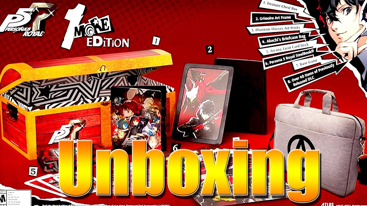Persona 5 Royal 1 More Edition Unboxing! Treasure Chest :o - YouTube