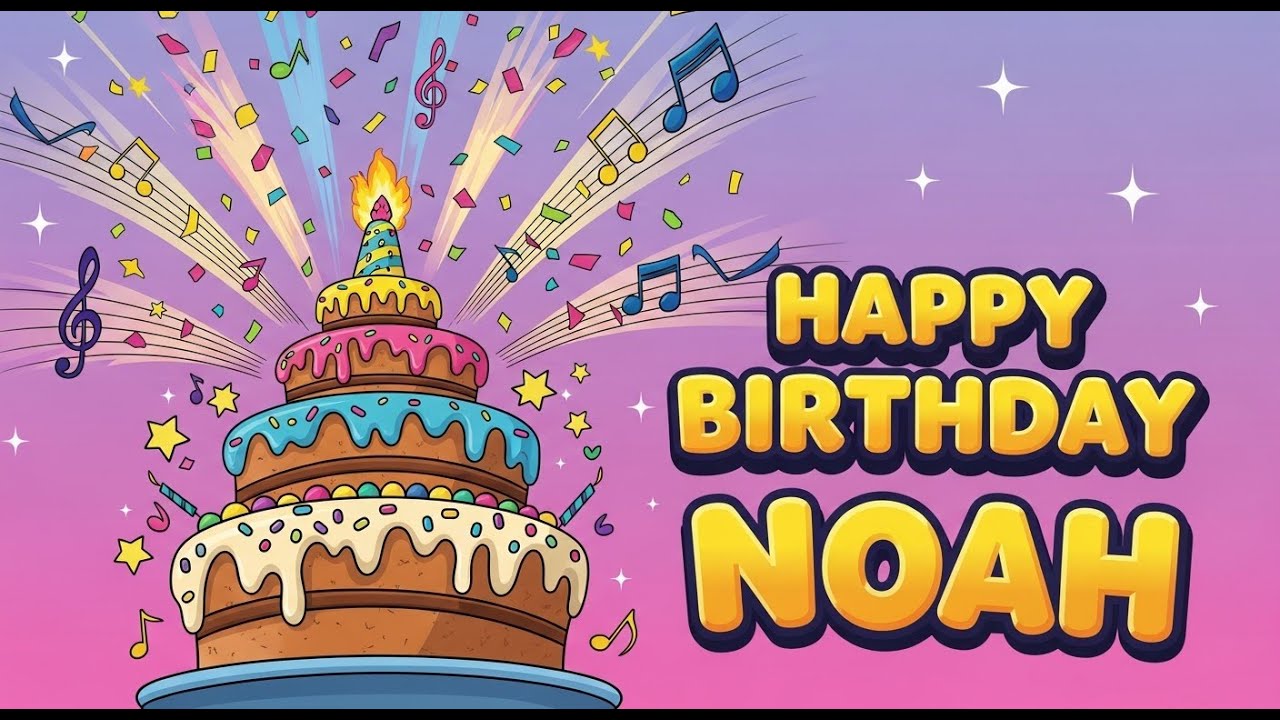 🎁Happy Birthday, Noah! 🎂 Noah’s Personalized Birthday Song – Watch Till ...