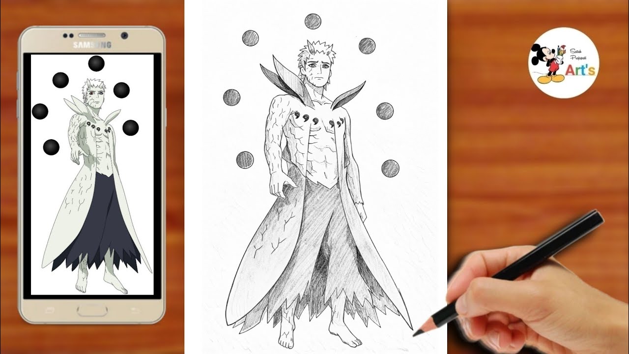 How to Draw Obito Uchiha (Full Body) || Drawing Obito Full Body ...