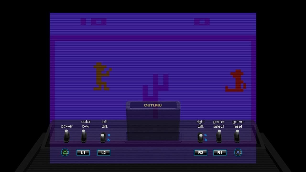 Outlaw gameplay from the Atari 2600 #atari #2600 #retro - YouTube