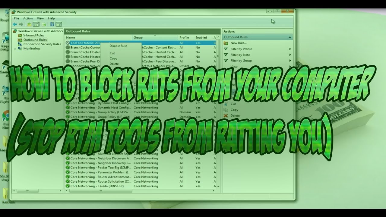 How To Block RATS From Any Application On Your Computer! (Mainly RTM ...