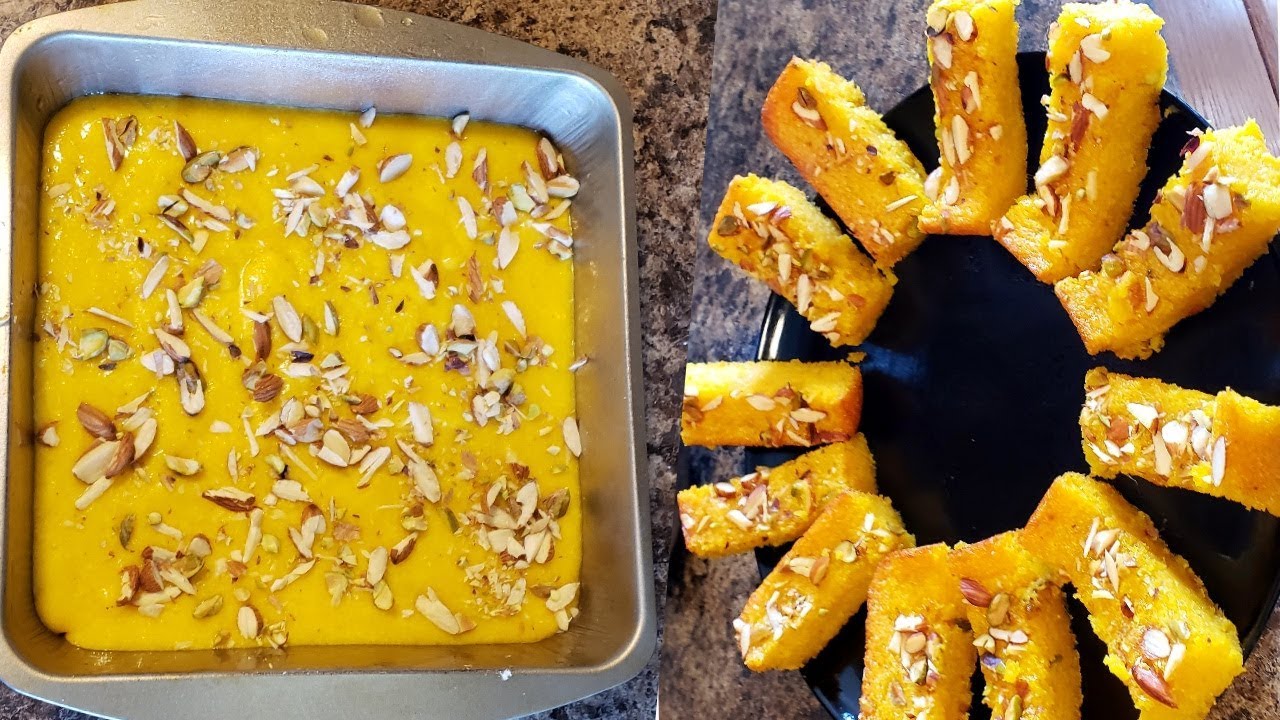 Mango semolina cake without egg/ mango rawa cake recipe/simple mango ...