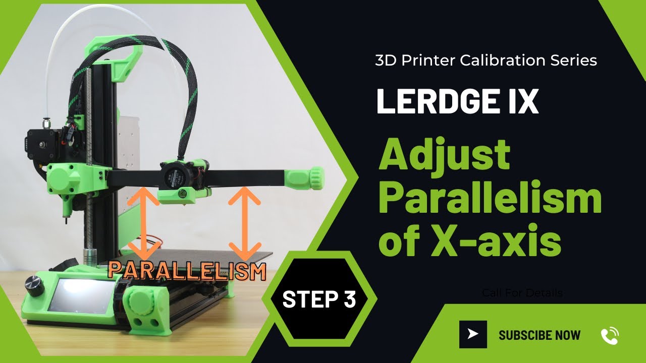 3D printer calibration for Lerdge iX | Step 3: Adjust Parallelism of X ... 3D printer calibration for Lerdge iX | Step 3: Adjust Parallelism of X ...