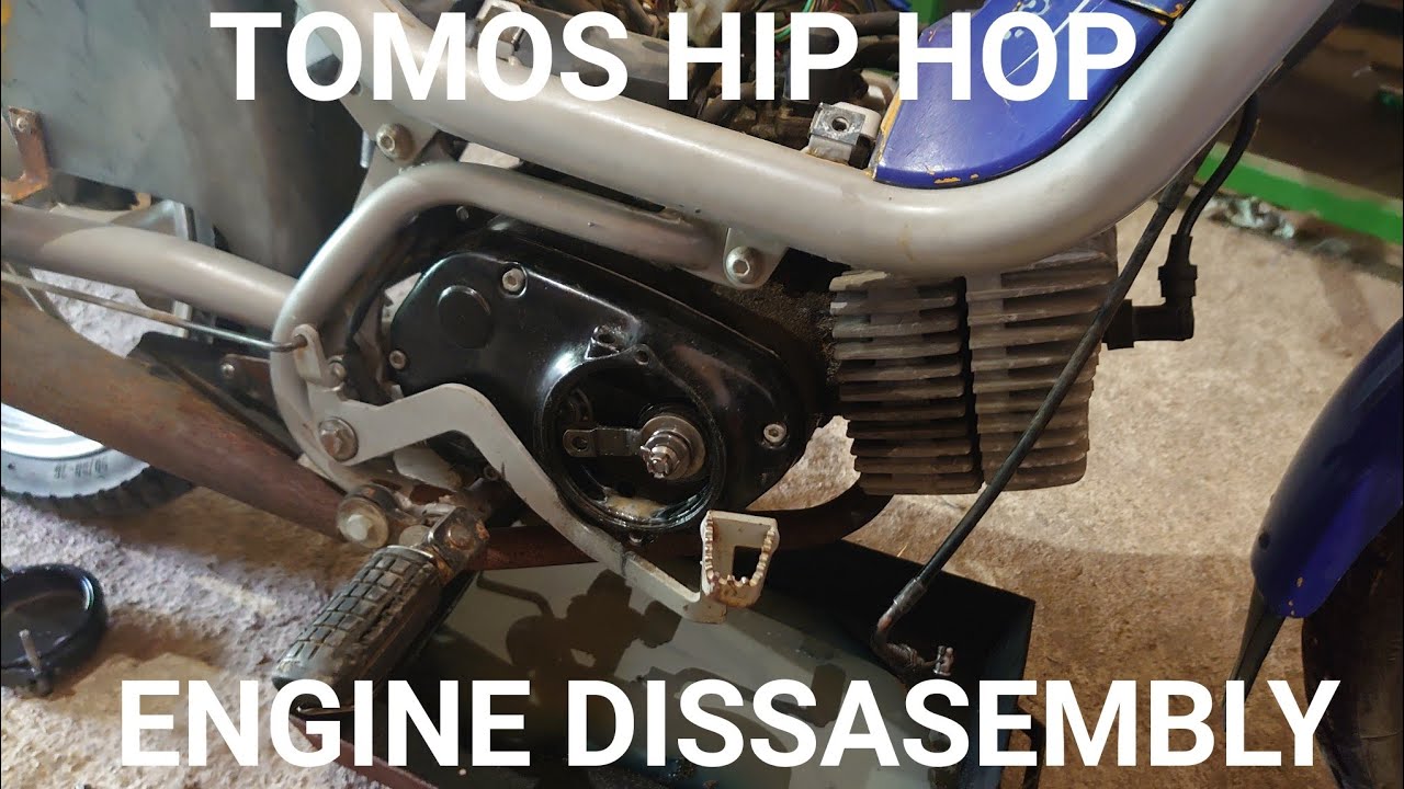 TOMOS HIP HOP ENGINE DISSASEMBLY - YouTube
