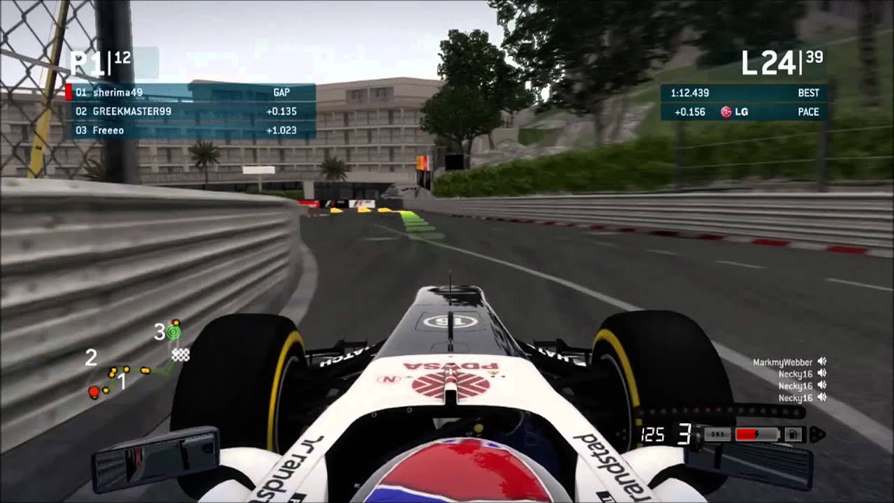 F1 2013 - 50% Race || Monaco || Xbox Racing League || - YouTube
