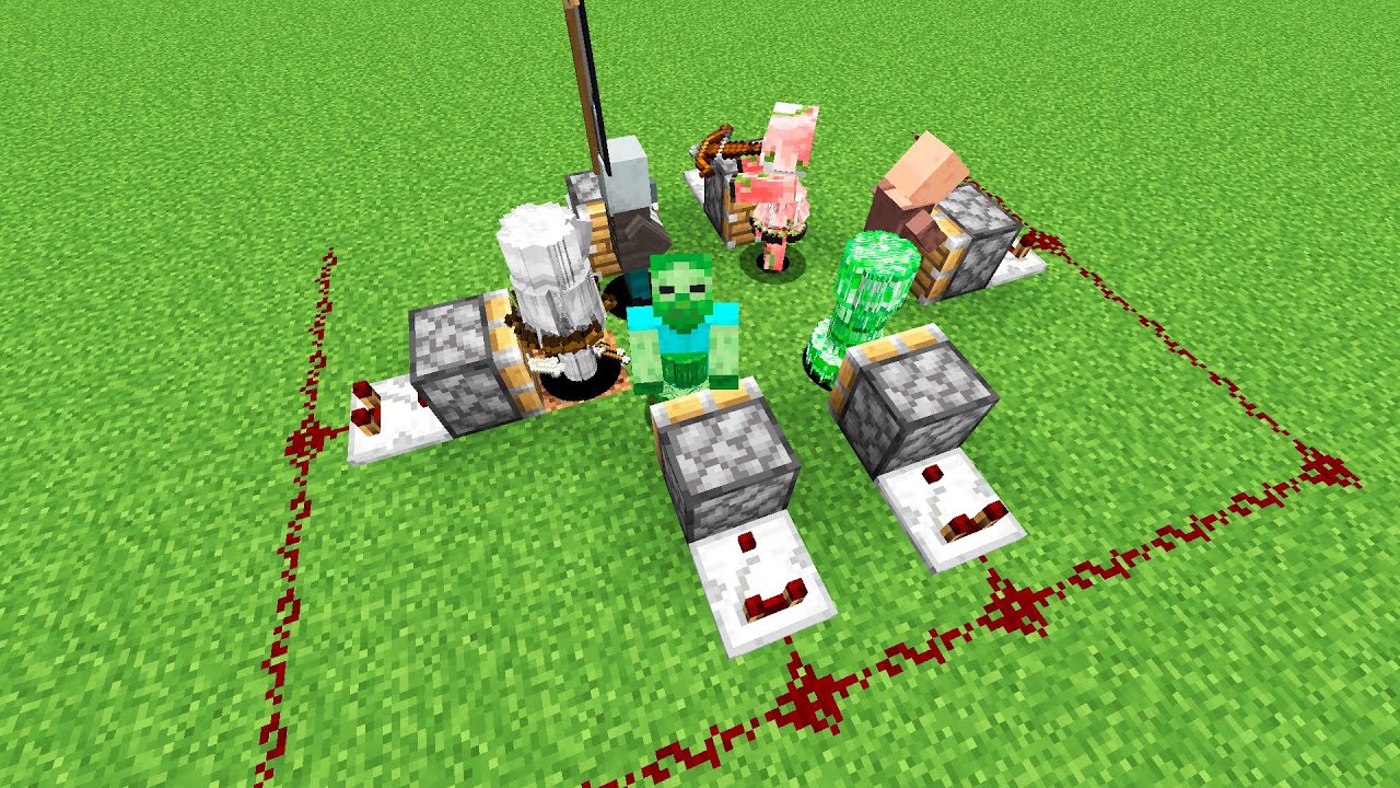 What will happen if you connect all the evil mobs in Minecraft - YouTube