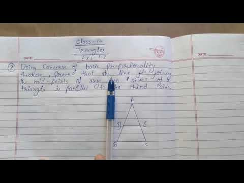 Using Converse of basic proportionality theorem, prove that the line joining the mid-points of ...