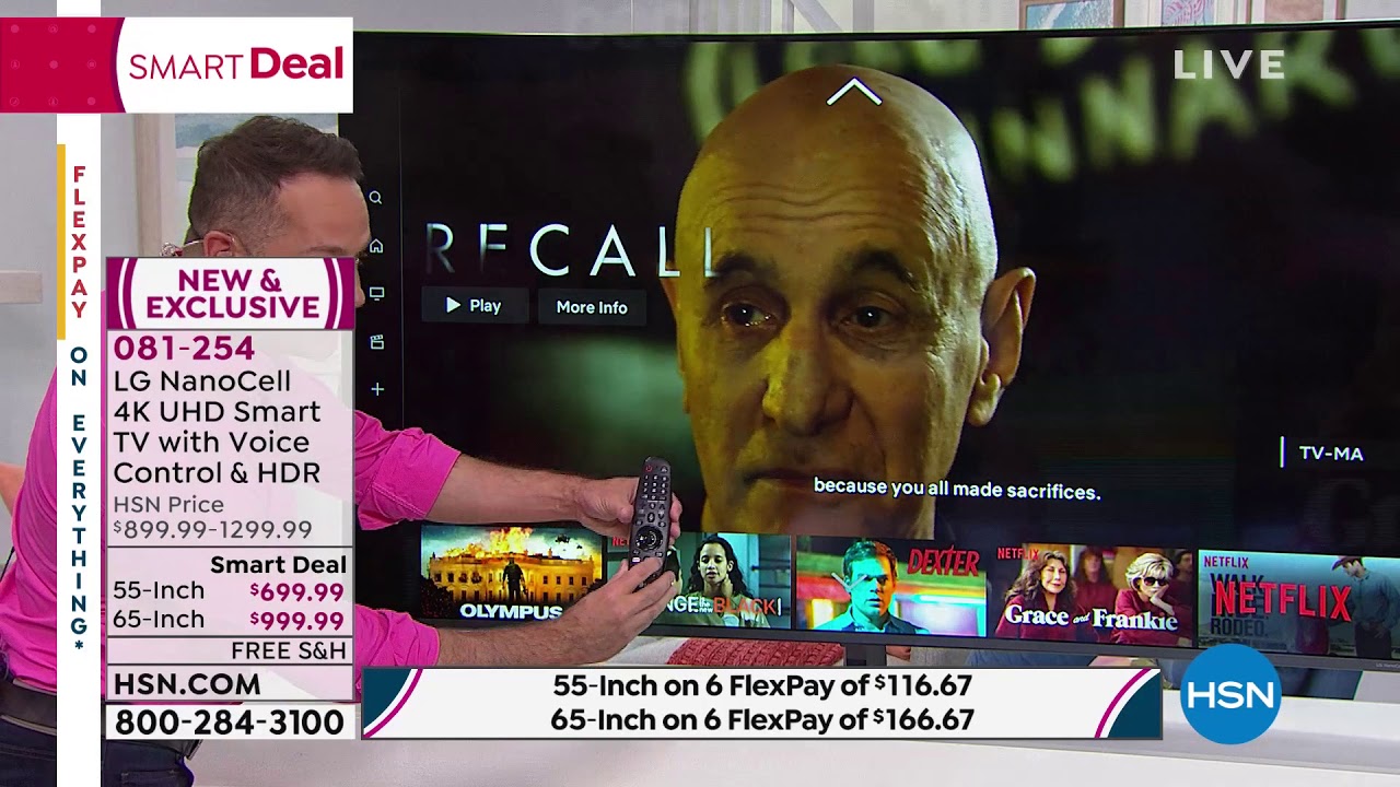 LG SM8100 55" NanoCell 4K UHD Smart TV w/Voice Control, ... - YouTube