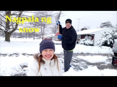 9 inches of Snow nagpala hindi gumana ang Snowblower American filipina ...