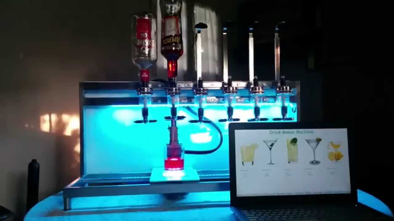 Drink Maker Machine [ Arduino + RaspberryPi ] - YouTube