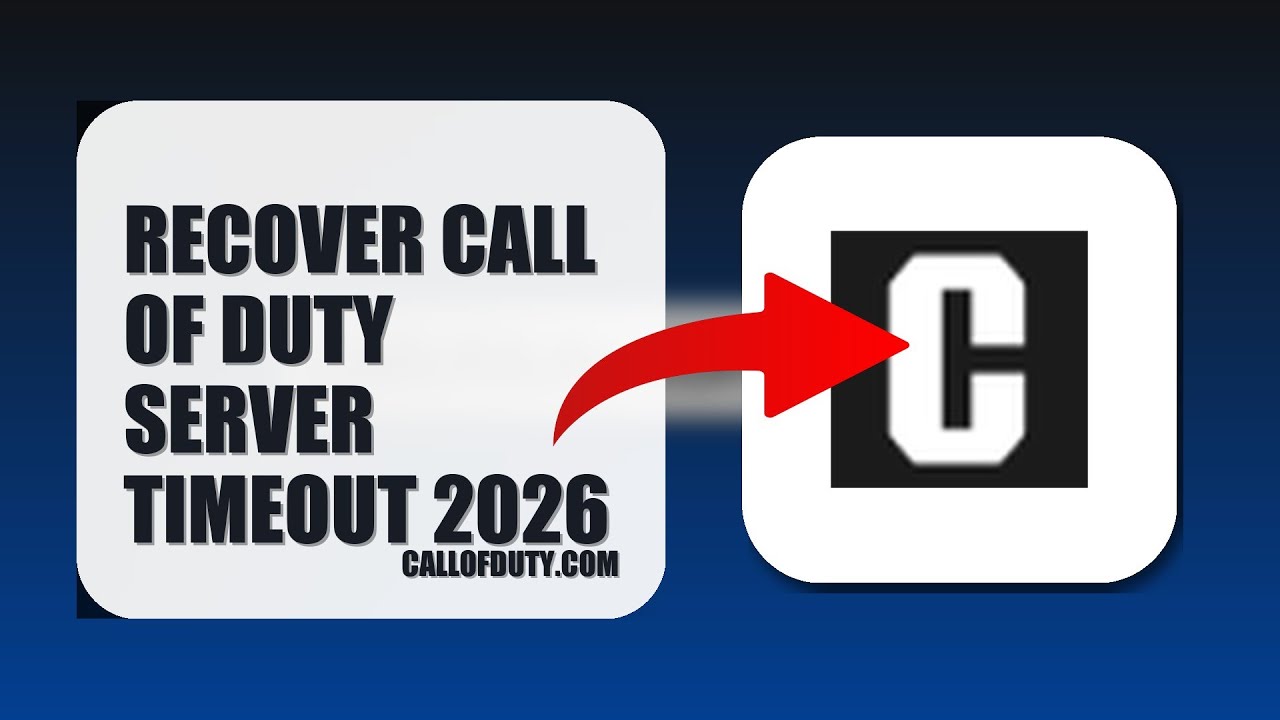 How To Recover Call Of Duty Server Timeout 2026 (UPDATED 2026) - YouTube