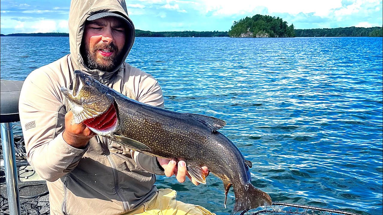 Fishing LAKE TROUT on the BIG RIDEAU LAKE - YouTube