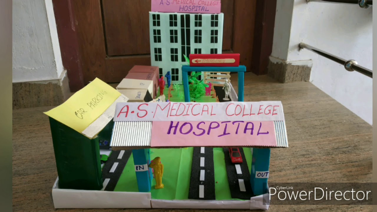 Hospital model for school project/science exhibition. - YouTube