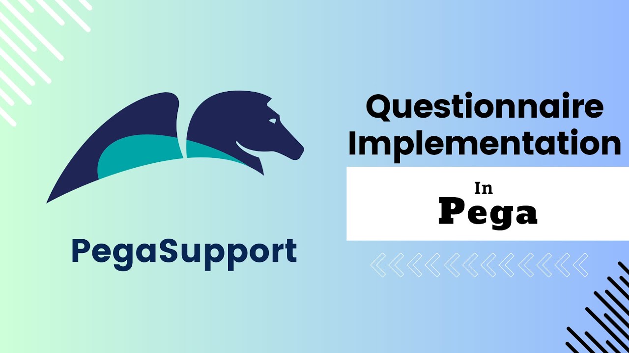 Creating a questionnaire In Pega - YouTube