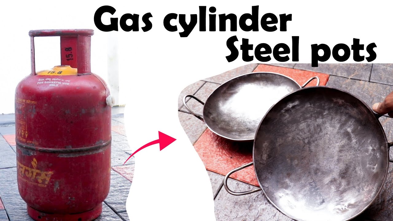 How to make Steel Pots from Gas Cylinders - YouTube
