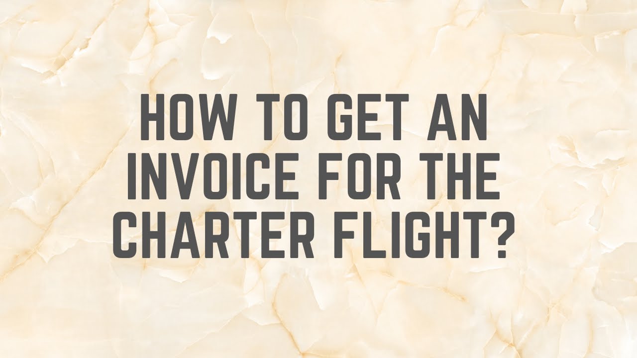 How to get an invoice for the charter flight? - Gaura Travel FAQs - YouTube