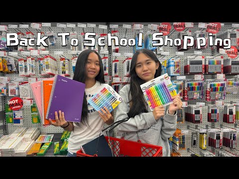 Back-to-School Shopping with Janet and Kate (and Tad)