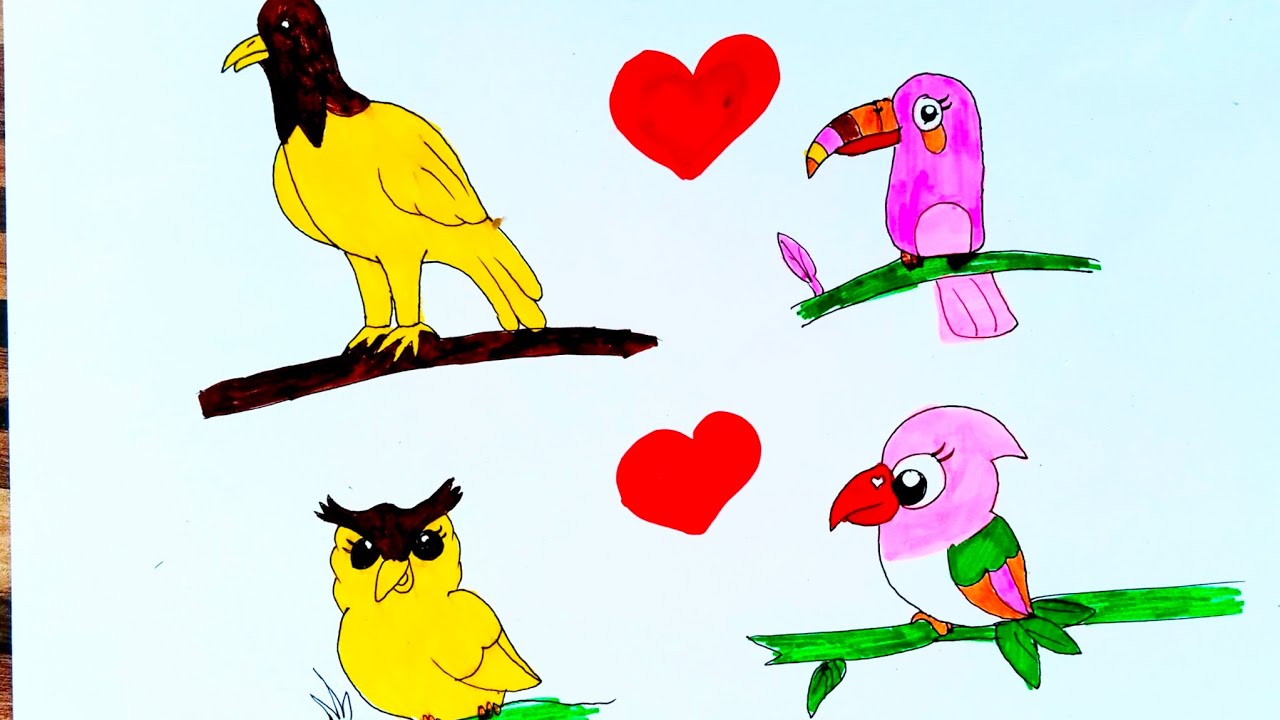 | bird drawing with pencil | bird drawing with numbers | bird drawing ...