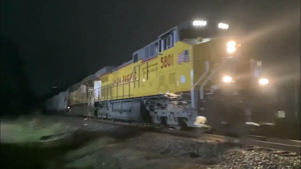 UP 5801 New Paint Scheme Leads Manifest 1-29-25 Magnolia,Tx - YouTube