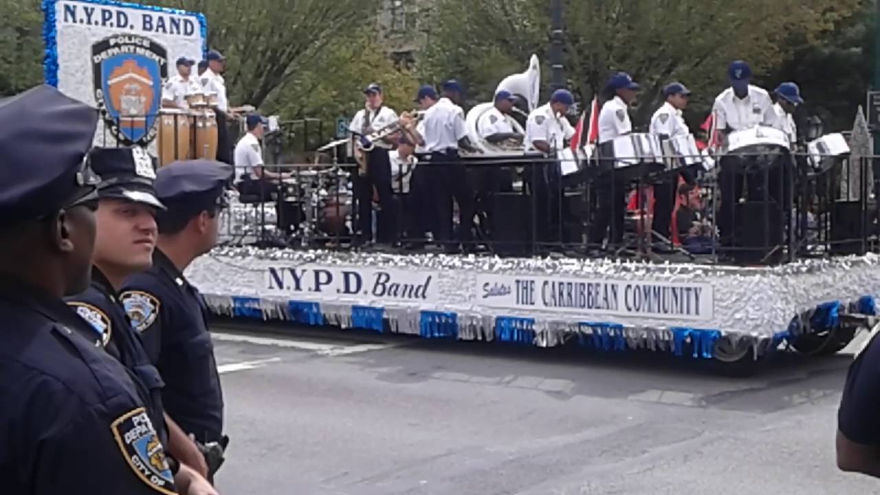Here comes The New York City's Police Dept. Marching band - YouTube