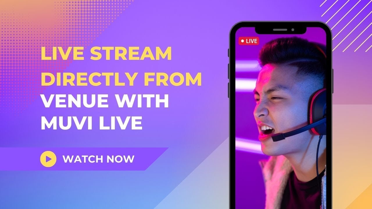 Live Stream Directly From Venue with Muvi Live - YouTube