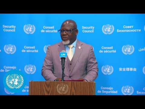 Election of the next Secretary-General | SC President's Media Stakeout | United Nations