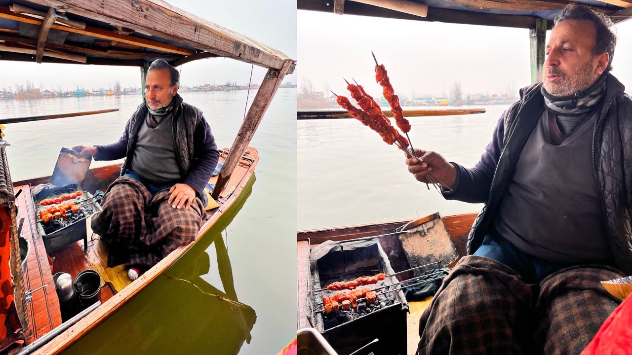 Floating Barbeque in Kashmir 😳😳 दुनिया की सबसे आधुनिक Boat 😱😱 - YouTube