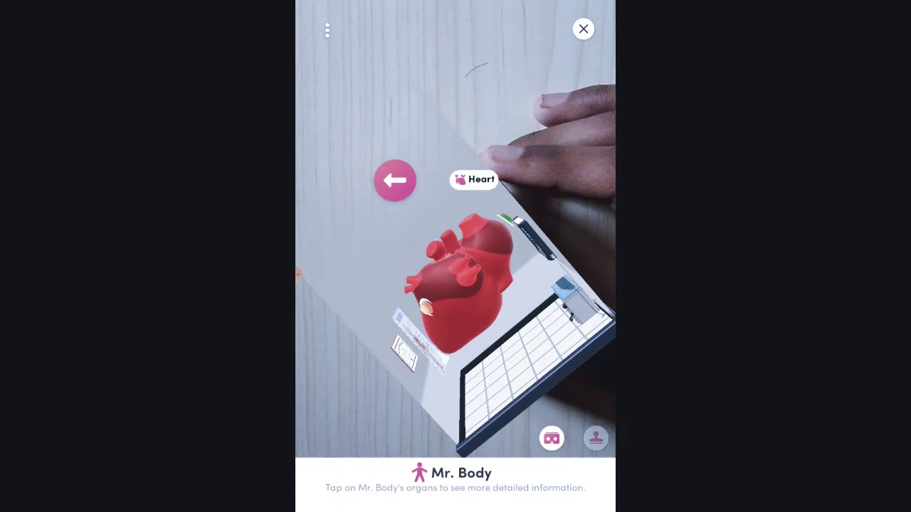 3D Human Organ View Using Merge Cube - YouTube