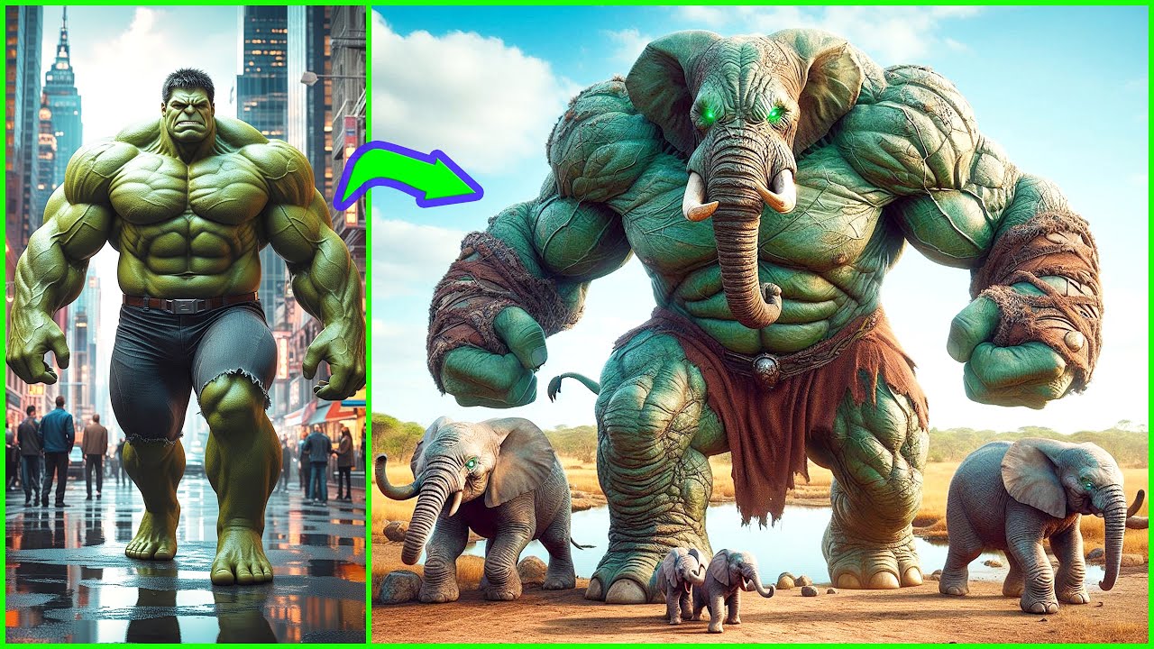 SUPERHEROES But Super Family Giant Elephant VENGERS 🐘💯 2025 All ...