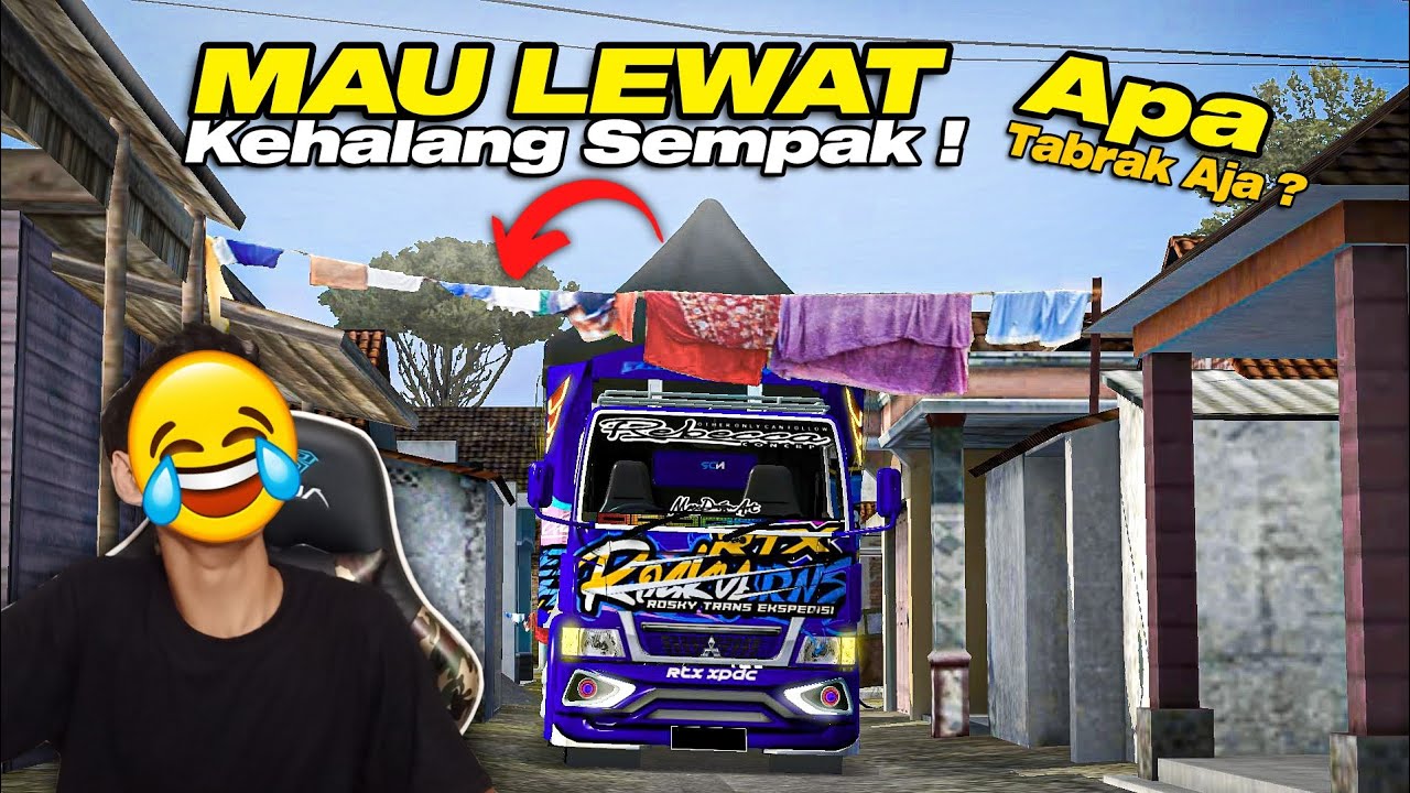 Mau Lewat Kehalang Sempak 🤣 Mod Truk Canter Trondol Custom By NDR ...