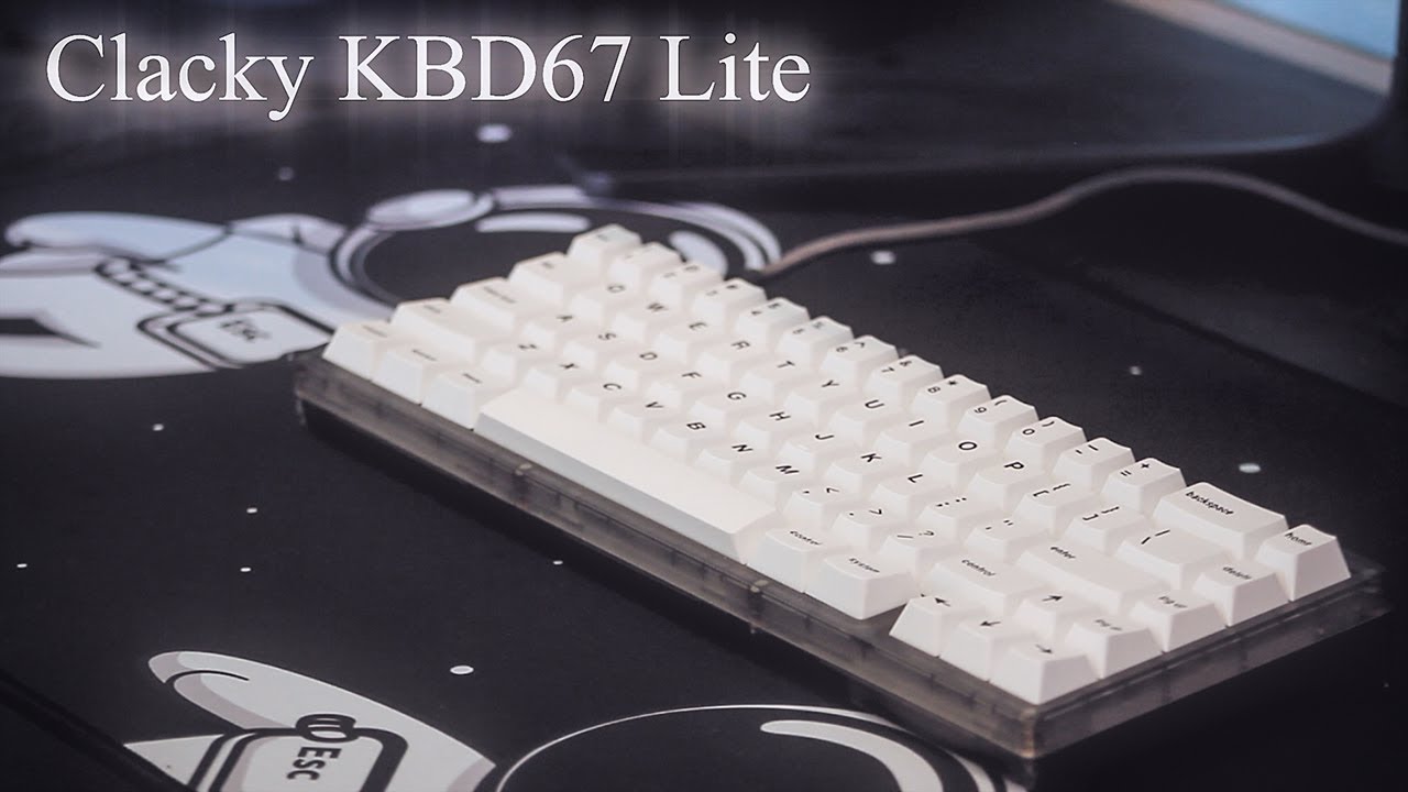 Clacky KBD67 Lite Typing Sounds - YouTube