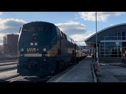VIA Rail Train Ride on VIA 78! Windsor VIA Station - Brantford VIA ...