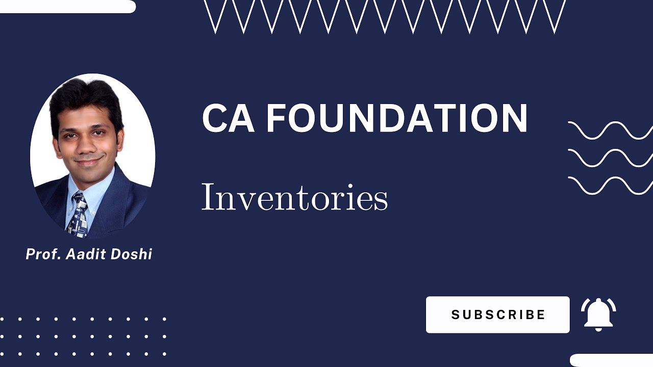 CA Foundation - Inventories - Solution of Question No. 5 of June 2024 ...