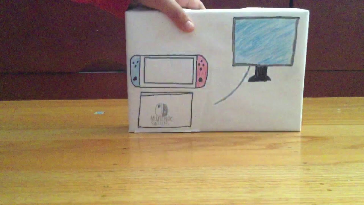 Cardboard Nintendo switch - YouTube