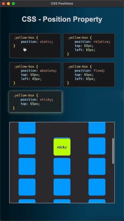 Css Position Property - YouTube