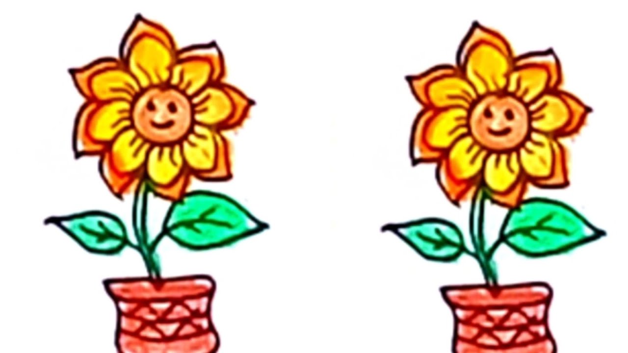 How to Drow Simple Pot moegina paper crfts & arts - YouTube