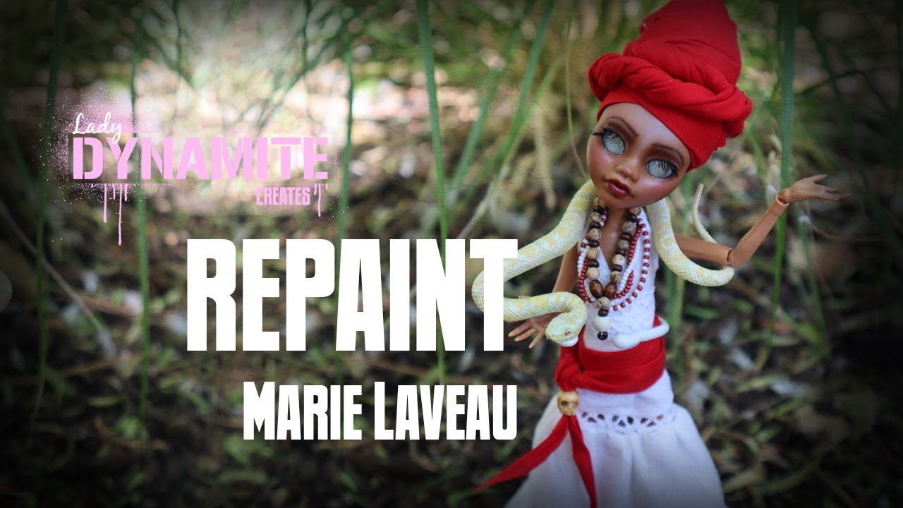 Repaint: Marie Laveau AHS Voodoo Queen Art Doll - YouTube
