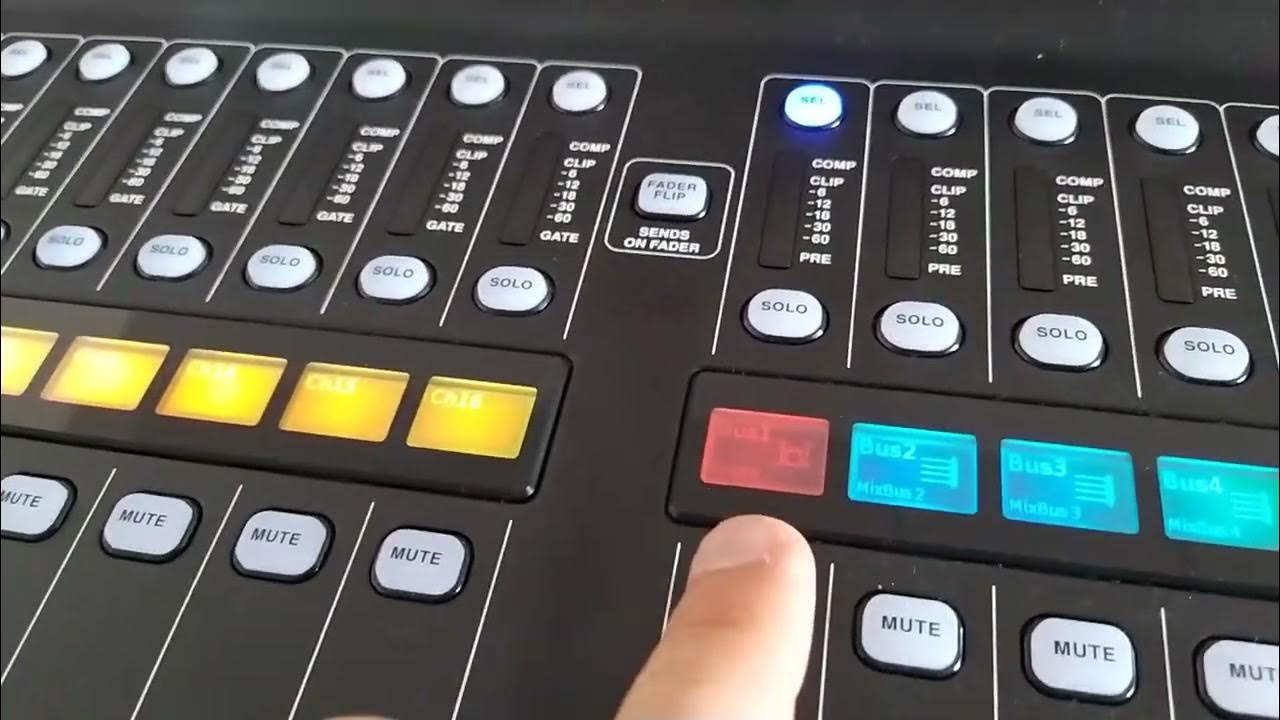 Consola Midas M32 Live(Envíos Aux desde Buses Send on Fader) Vídeo 6 - YouTube