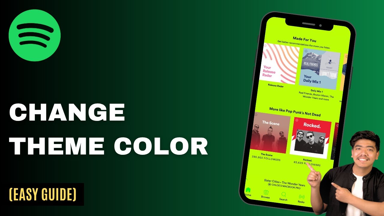 How To Change Spotify Color - YouTube