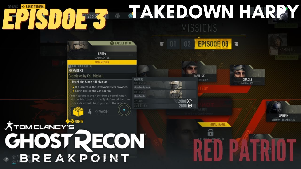 Ghost Recon Breakpoint: Red Patriot, Bodark | Takedown Harpy, Episode 3 ...