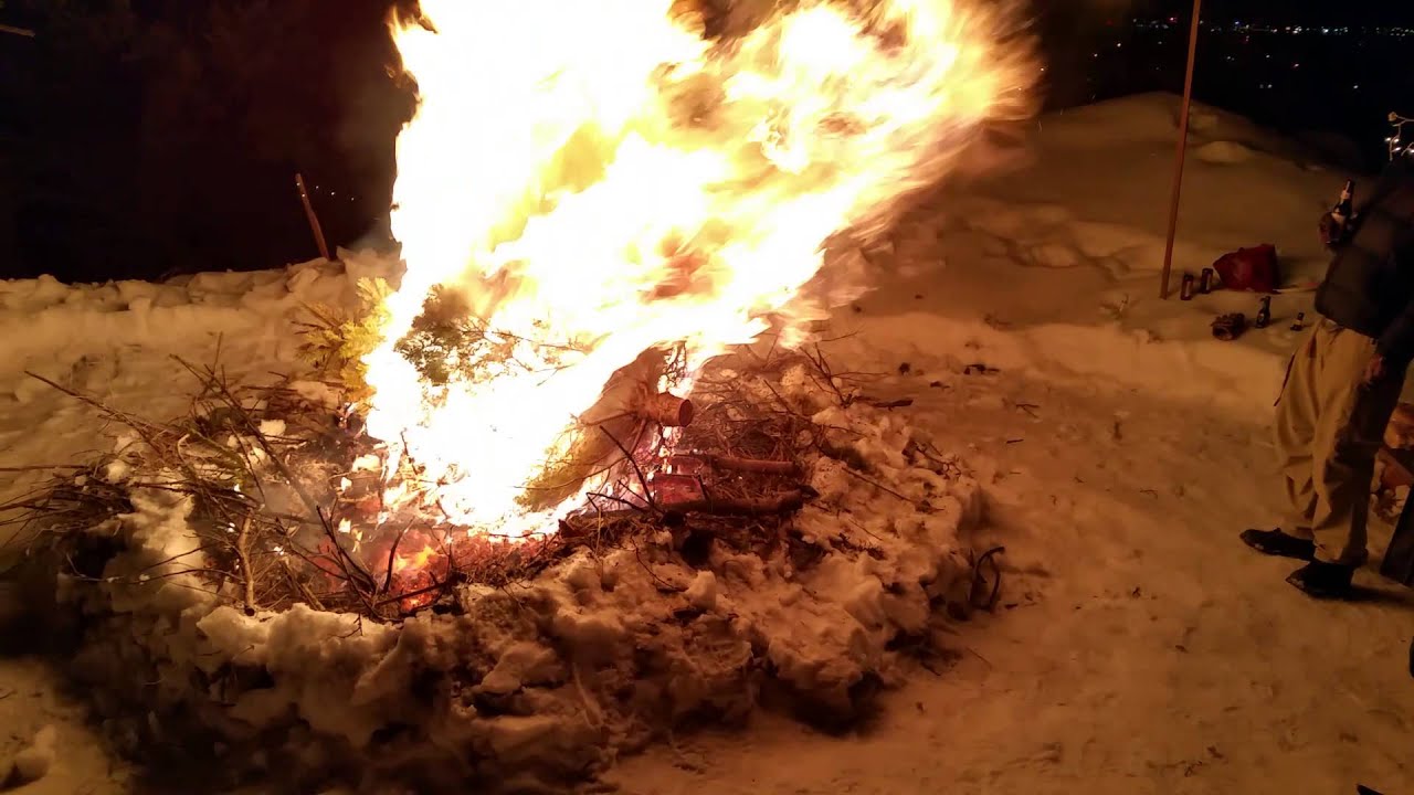 Christmas Tree Bonfire!!! - YouTube