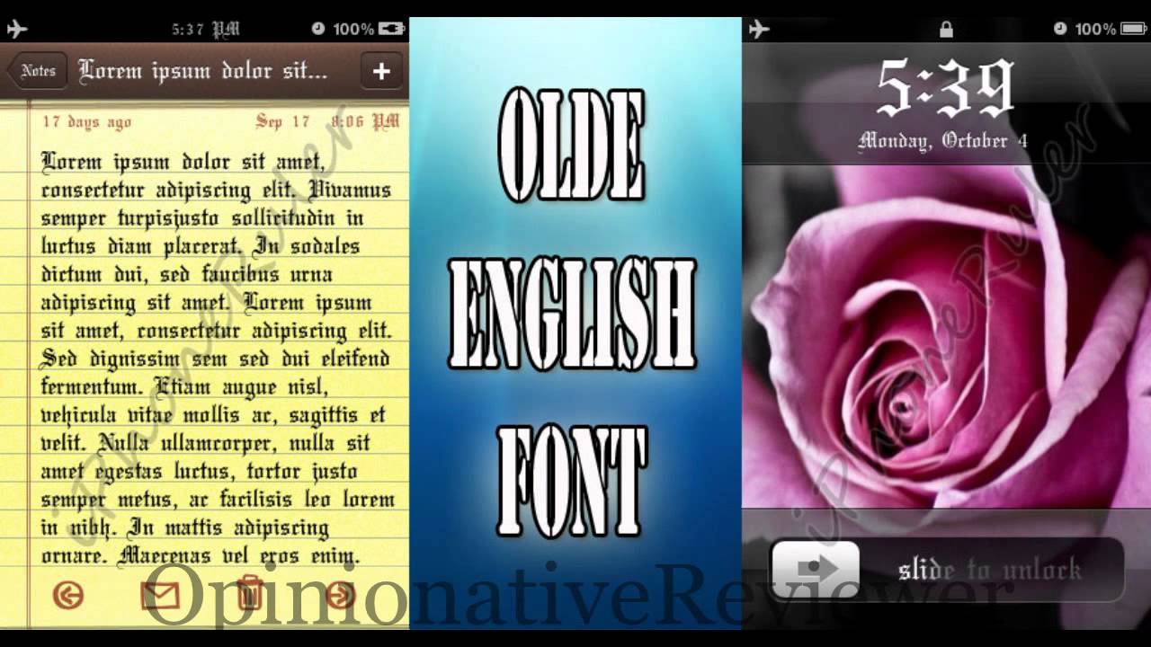 Top 30 Fonts for iPhone, iPod Touch and iPad [2012] - YouTube