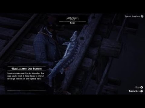 RDR2: Legendary Lake Sturgeon. - YouTube