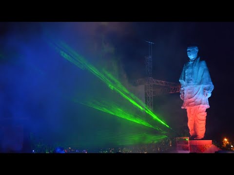 Statue of Unity - Laser Light Show (watch complete till End- the best ...