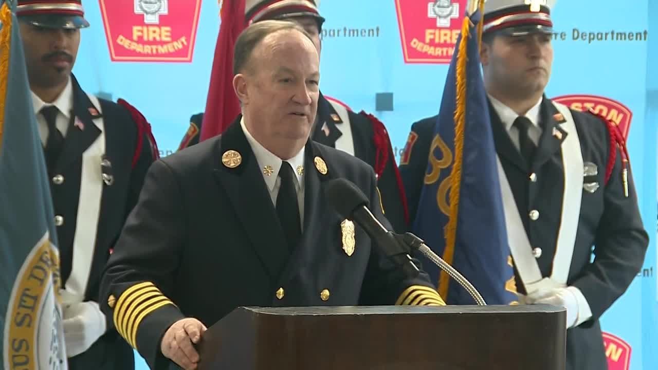 Boston Fire Commissioner Burke remembers fallen firefighters - YouTube
