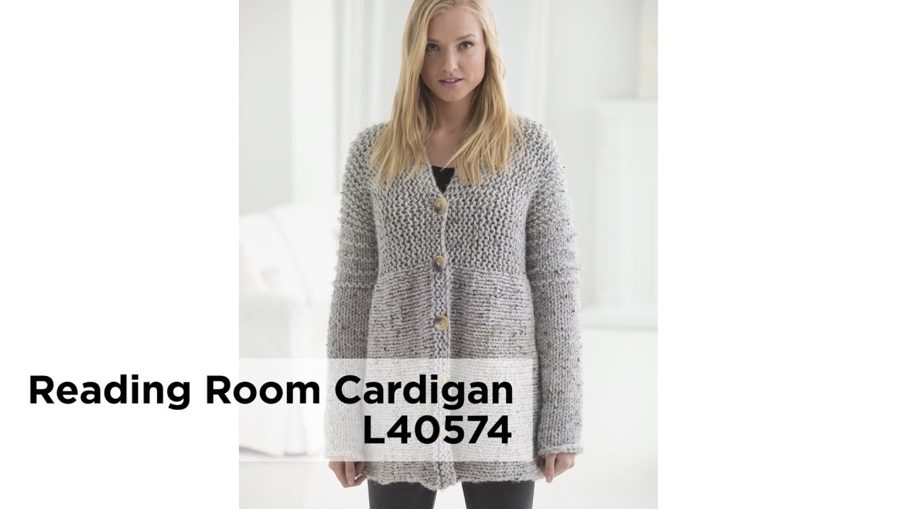 The Reading Room Cardigan - Great Pattern for Your First Sweater! - YouTube