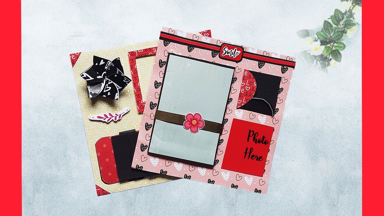 How to make scrapbook pages | Scrapbook page ideas | DIY Scrapbook ...