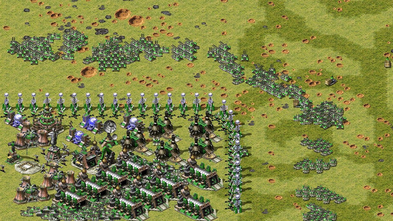 Red Alert 2 Advande Many Tesla Tower And Flag Cannon TO Defence Extra ...